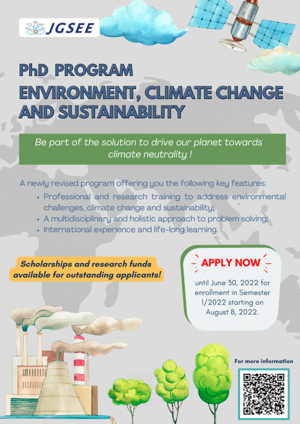 PhD Program – JGSEE : The Joint Graduate School of Energy and Environment.